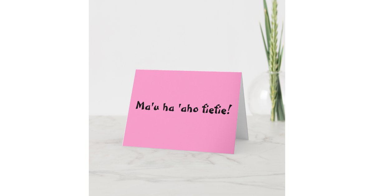 Happy Birthday in Tongan! Card | Zazzle