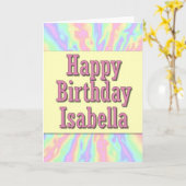 Happy Birthday Isabella Card | Zazzle