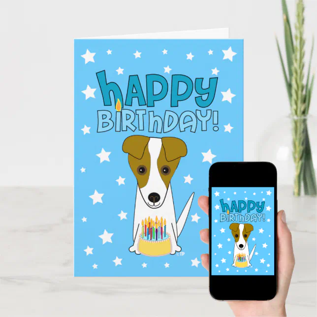 Happy Birthday Jack Russell Terrier Card | Zazzle