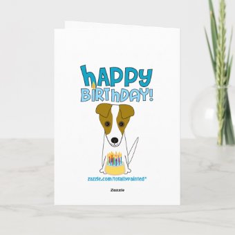 Happy Birthday Jack Russell Terrier Card | Zazzle