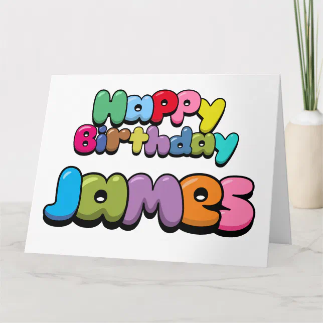 Happy Birthday James Card | Zazzle