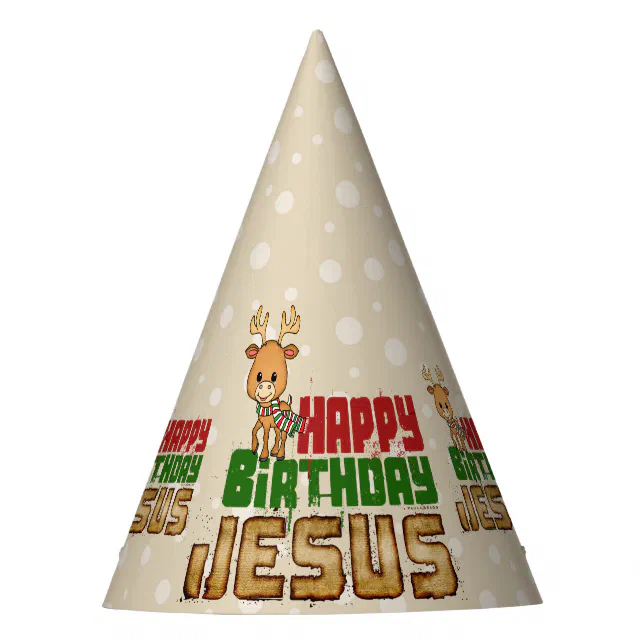 Happy Birthday Jesus Party Hat | Zazzle