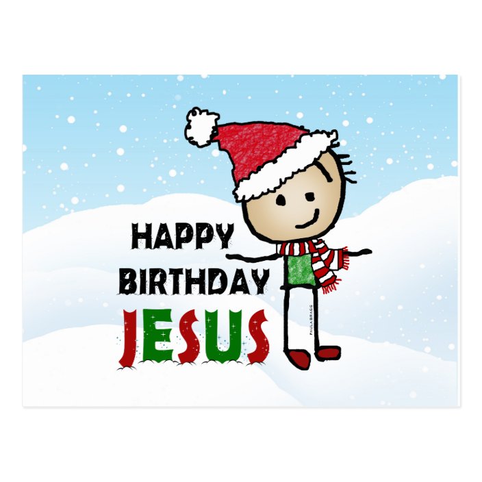 Happy Birthday Jesus Postcard | Zazzle.com