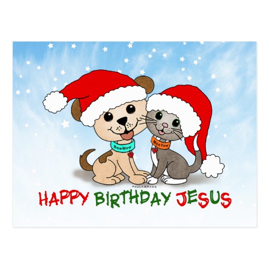 Happy Birthday Jesus Postcard | Zazzle.com
