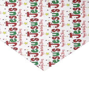 Happy Birthday Jesus Tissue Paper | Zazzle