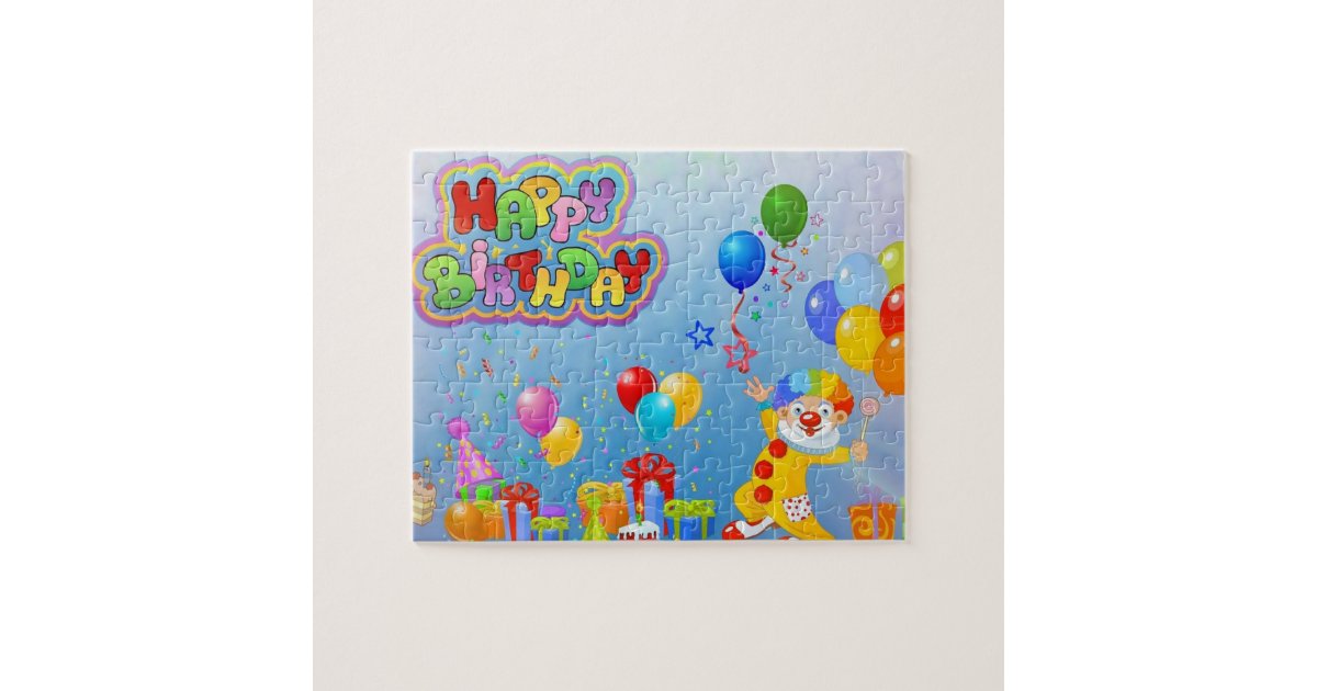 Happy birthday jigsaw puzzle gift | Zazzle