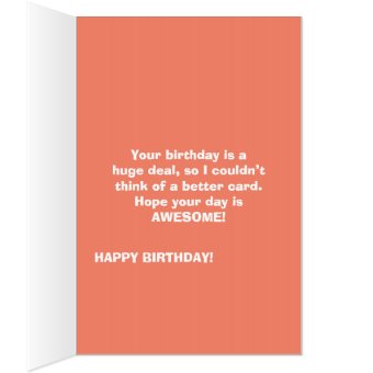 Happy Birthday jumbo card oversized birthday card | Zazzle