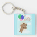 Happy birthday keychain | Zazzle