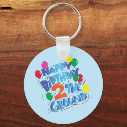 Happy Birthday Keychain | Zazzle