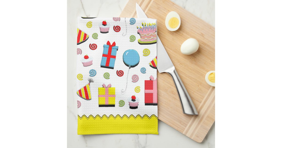 Happy Birthday Kitchen Towel | Zazzle
