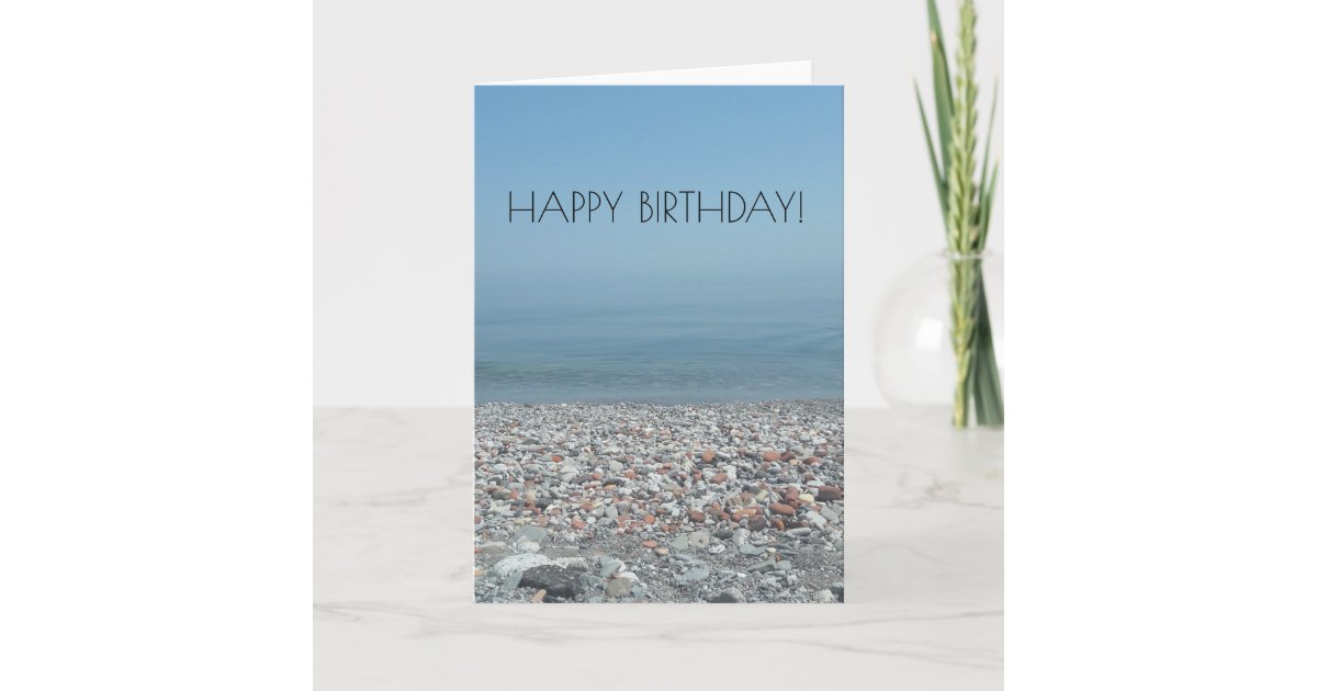 Happy Birthday Lake Card | Zazzle
