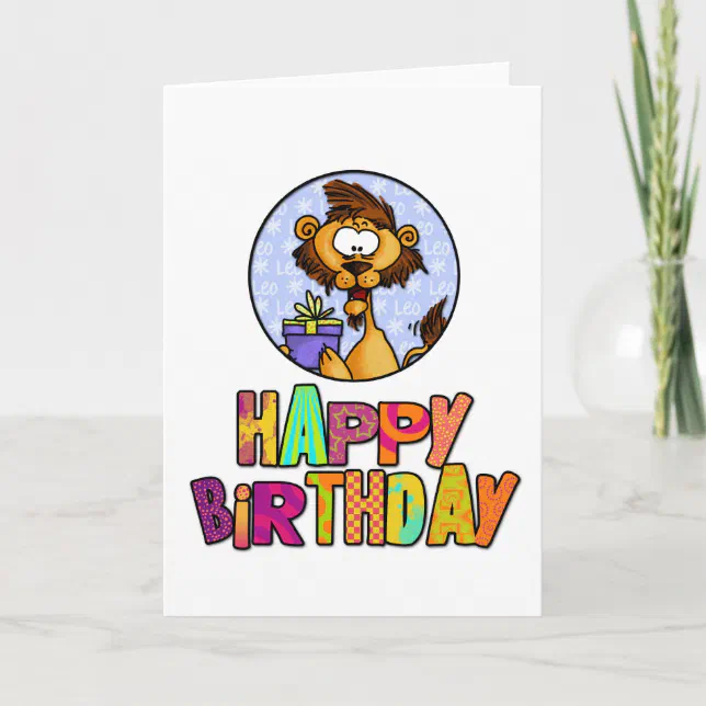 Happy Birthday - Leo Card | Zazzle