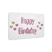 Happy Birthday License Plate by dalDesignNZ | Zazzle
