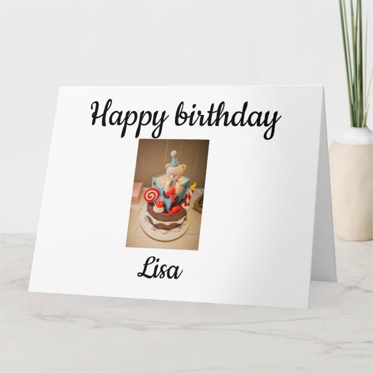 Happy birthday Lisa Card | Zazzle