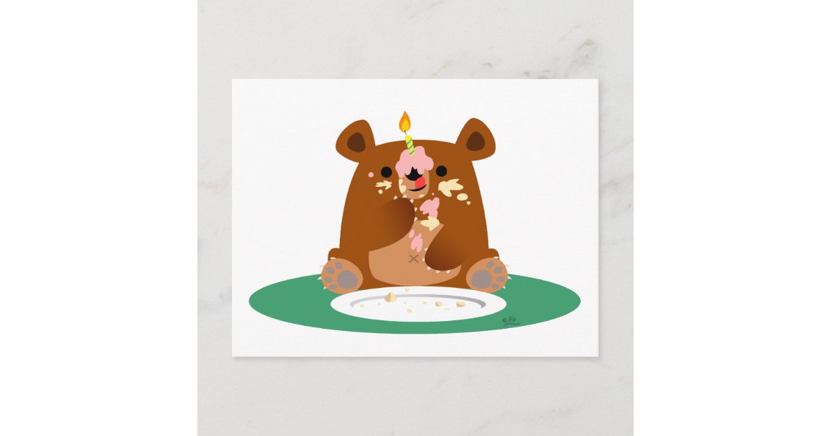 Happy Birthday, little bear!! Postcard | Zazzle
