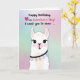 Happy Birthday Llamas Valentine’s Day Hearts Card | Zazzle