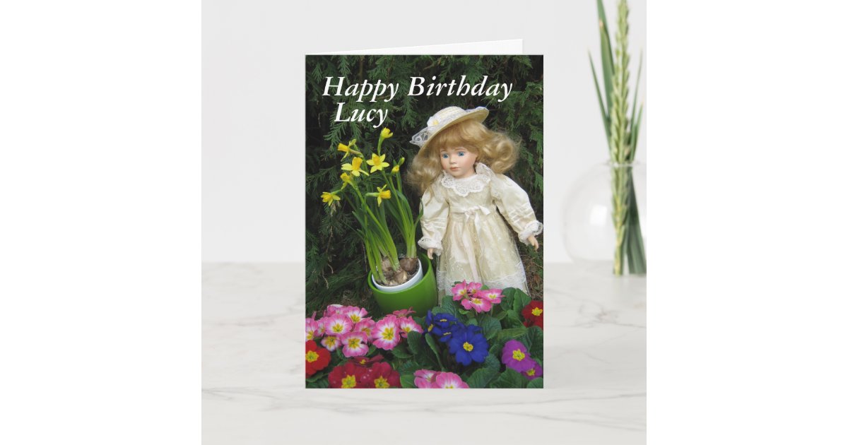 Happy Birthday Lucy Card | Zazzle
