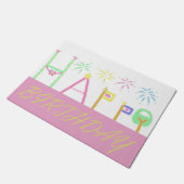 Happy Birthday Mat | Zazzle