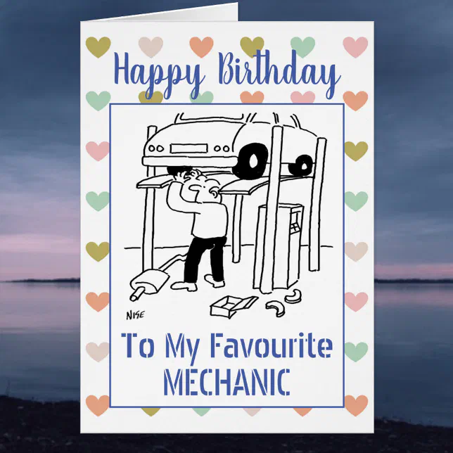 Happy Birthday Mechanic | Zazzle