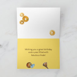 Happy Birthday Metal Detecting Desert Treasures Card | Zazzle