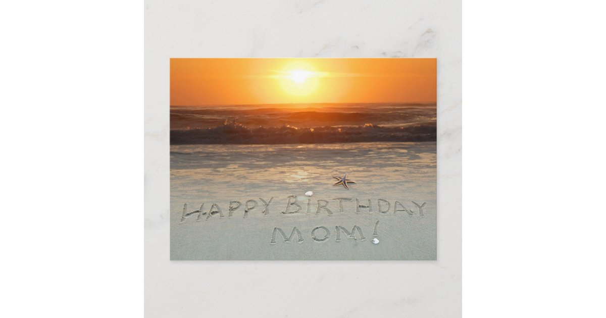 Happy Birthday Mom Postcard Zazzle