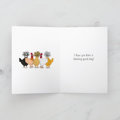 Happy Birthday Mother Clucker Funny Chicken Card | Zazzle