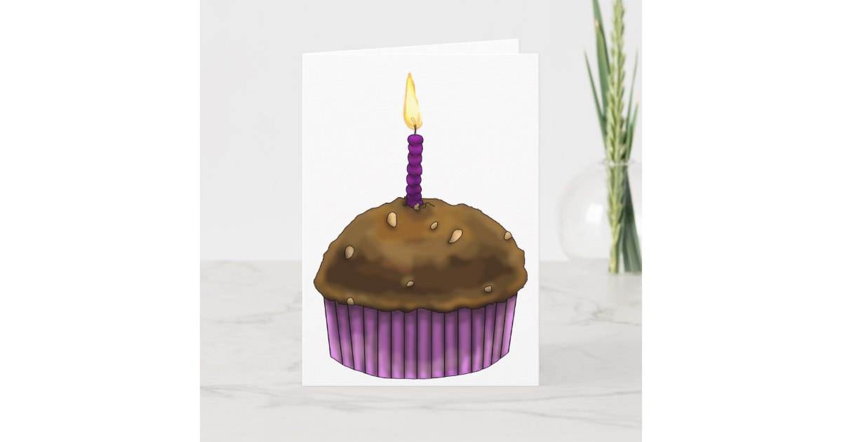 Happy Birthday Muffin Card | Zazzle