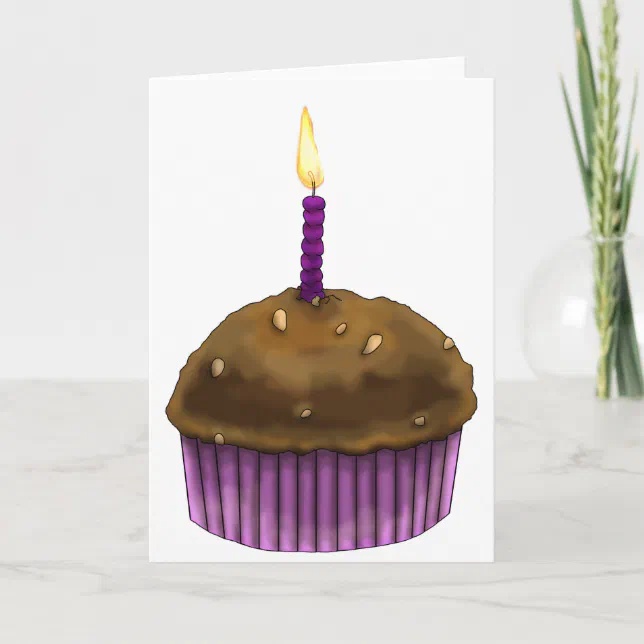Happy Birthday Muffin Card | Zazzle