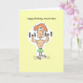 Happy Birthday, Muscle Man Card. Card | Zazzle