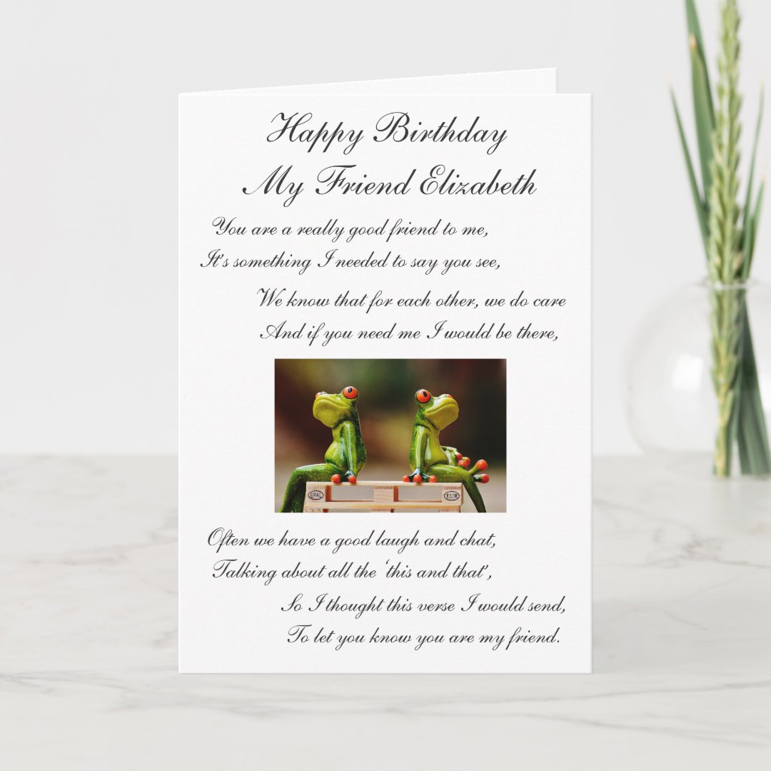 Happy Birthday My Friend Card | Zazzle