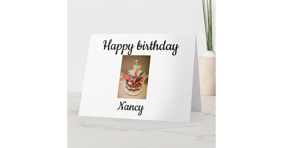 Happy birthday Nancy Card | Zazzle