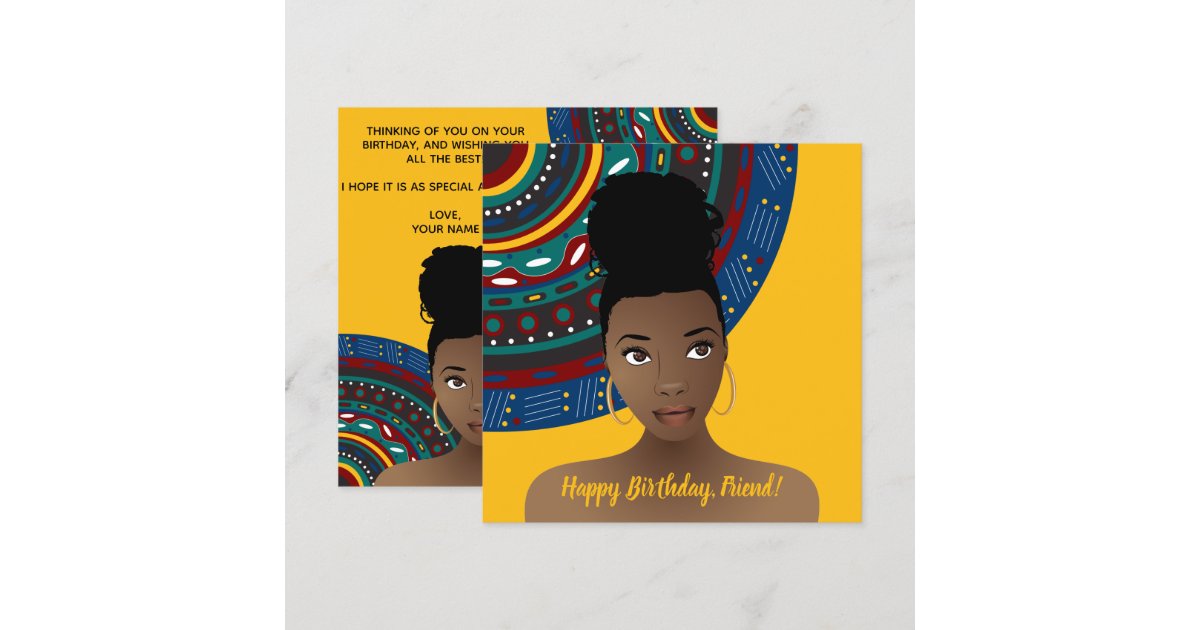 Happy Birthday! | Natural Beauty, Tribal Inspired Card | Zazzle