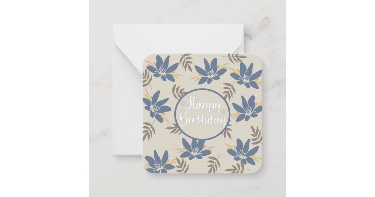 Happy Birthday Note Card | Zazzle
