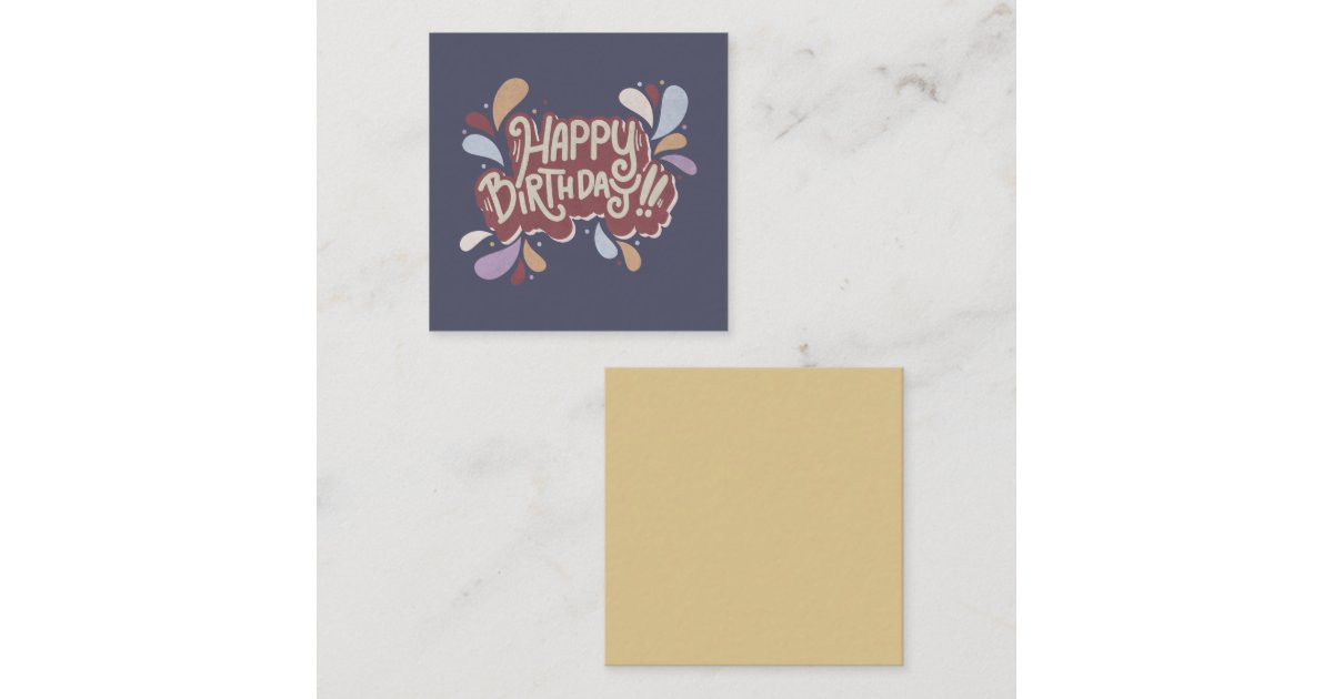 Happy Birthday Note Card | Zazzle