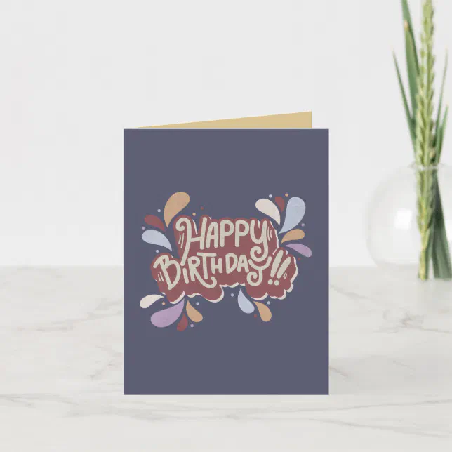 Happy Birthday Note Card | Zazzle