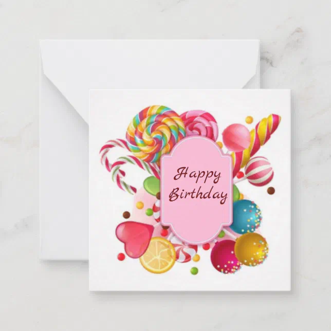 Happy Birthday Note Card | Zazzle