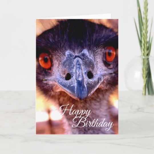 Happy Birthday Old Man Emu Card | Zazzle.com