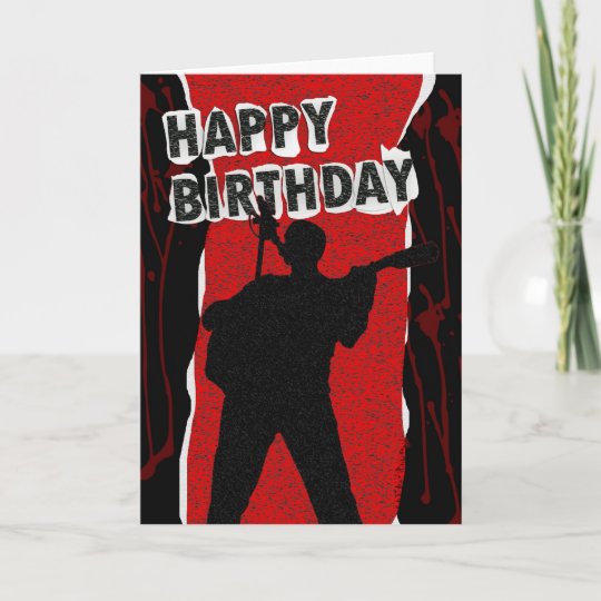 Happy Birthday Old Punk Style Card | Zazzle.com