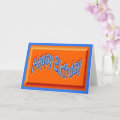 Happy Birthday orange blue Birthday wishes Card | Zazzle
