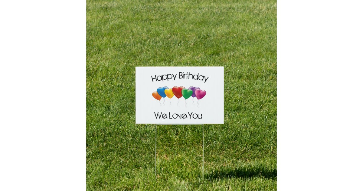 Happy Birthday Outdoor sign | Zazzle