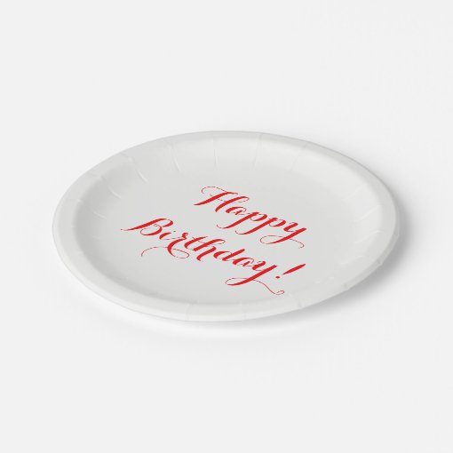Happy Birthday Paper Plates | Zazzle
