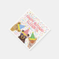 Happy Birthday Party Animals Personalized Napkins | Zazzle