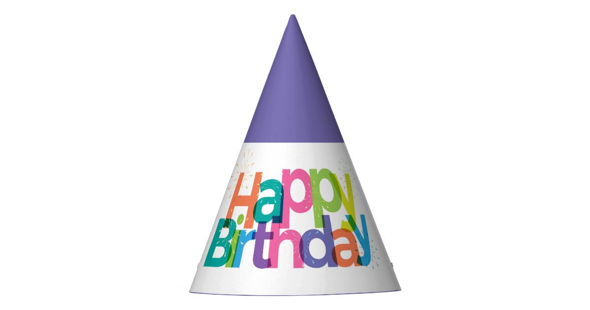 Happy Birthday Party Hat | Zazzle