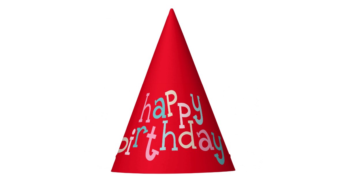 Happy Birthday Party Hat | Zazzle