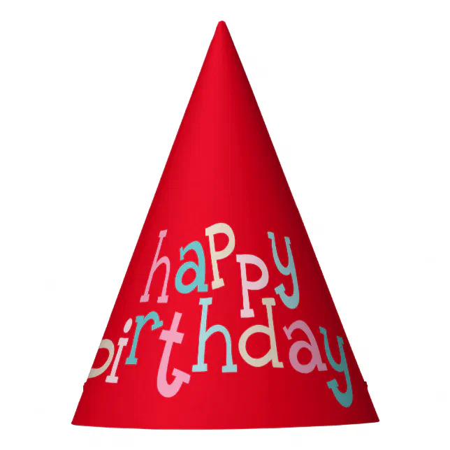 Happy Birthday Party Hat | Zazzle