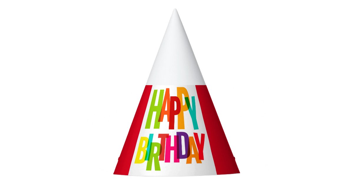 Happy Birthday Party Hat | Zazzle