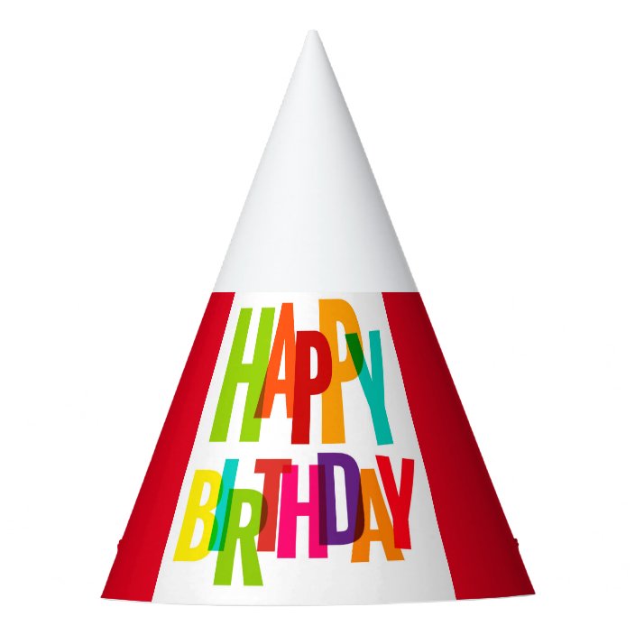 Happy Birthday Party Hat | Zazzle