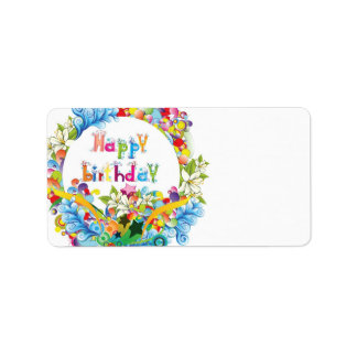 Happy Birthday Shipping, Address, & Return Address Labels | Zazzle