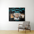 Happy Birthday Party Photo Collage Fun Backdrop | Zazzle