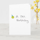 Happy Birthday - Pea Card | Zazzle